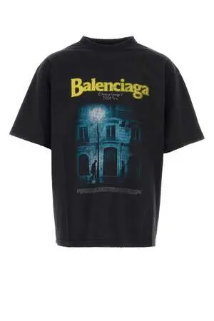 Balenciaga Cotton Oversize T-shirt - Black