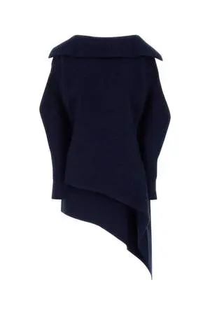 Givenchy High Neck Slashed Knitted Dress - Multicolor