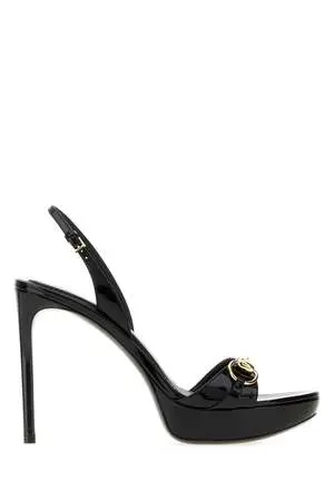 Gucci Leather Donna Sandals - Black