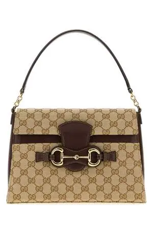 Gucci Gg Fabric Medium Horsebit Duomo Shoulder Bag - Multicolor