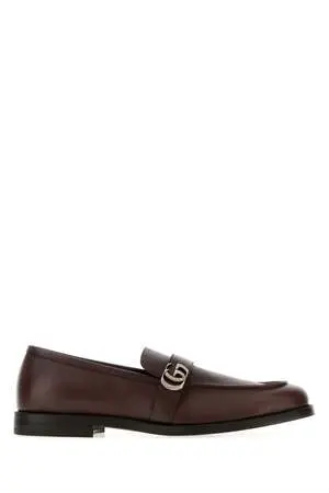 Gucci Leather Loafers - Brown