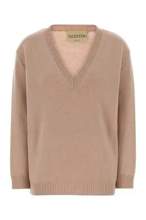 Valentino Garavani Powder Cashmere Oversize Sweater - Pink