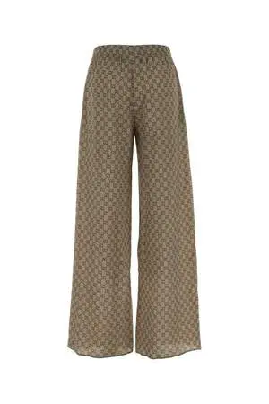 Gucci Printed Silk Wide-leg Pant - Multicolor