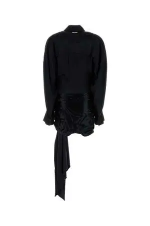 Attico Satin Shirt Dress