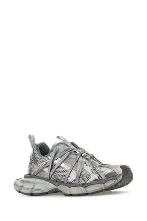 Balenciaga Grey Mesh And Rubber 3xl Extreme Sneakers - Gray