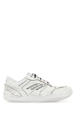 Balenciaga Leather Hamptons Sneakers - White