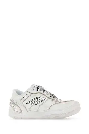 Balenciaga Leather Hamptons Sneakers - White