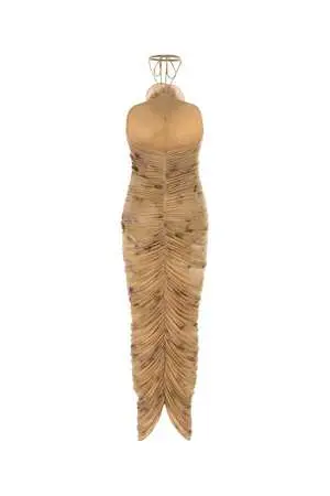 Magda Butrym Printed Stretch Mesh Dress