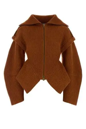 Zimmermann Copper Wool Blend Valiant Cardigan - Orange