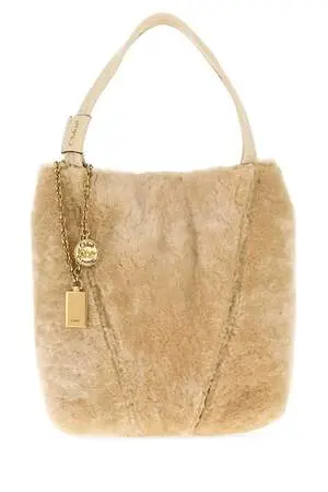 Chloé Ivory Shearling Ã¨ Spin Handbag