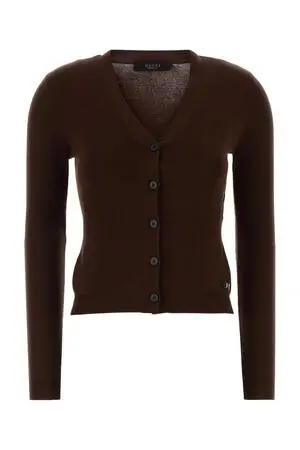 Gucci Wool Cardigan - Brown