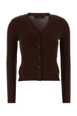 Gucci Wool Cardigan - Brown