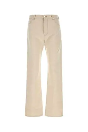 Fendi Fendi Men Sand Denim Jeans Brown