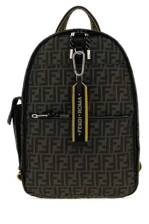 Fendi Embroidered Fabric Backbag - Multicolor