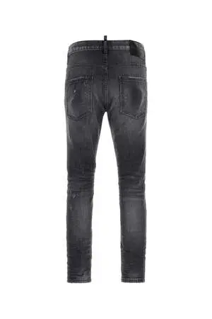 Dsquared2 Dark Grey Stretch Denim Skater Jeans - Gray