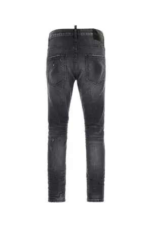 Dsquared2 Dark Grey Stretch Denim Skater Jeans - Gray