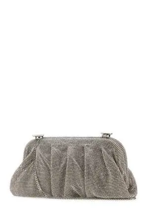 Benedetta Bruzziches Embellished Fabric Large Venus Clutch