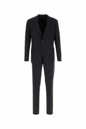 Giorgio Armani Midnight Wool Suit - Blue