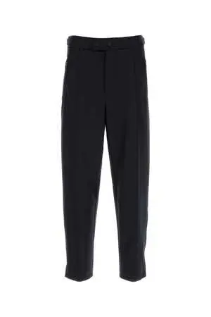 Giorgio Armani Midnight Wool Pant - Blue