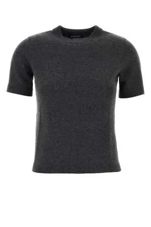 Max Mara Dark Wool Blend Just Sweater - Gray