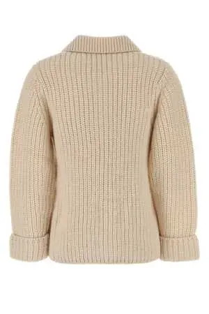 Isabel Marant Étoile Cream Wool Blend Delinda Cardigan