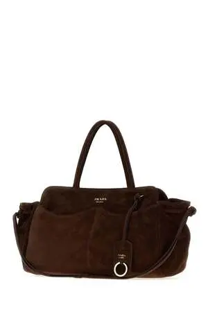 Prada Suede Carry Handbag