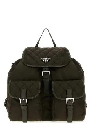 Prada Olive Geren Re-nylon Backpack - Green