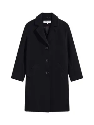 Gerard Darel Aelis Angora Blend Collared Overcoat