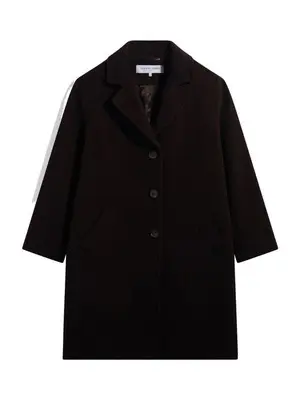 Gerard Darel Aelis Angora Blend Collared Overcoat - Cinnamon