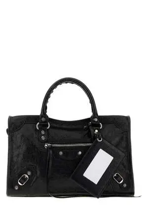Balenciaga Leather Small Le City Handbag - Black