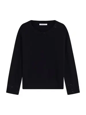 Gerard Darel Rei Embellished Cuff Knit Jumper
