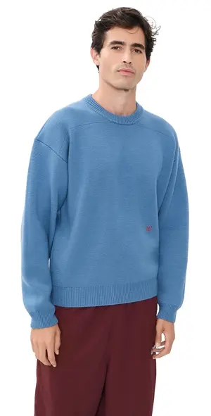 WILLY CHAVARRIA Chavarria Embroidered Sweater - Uniform Blue