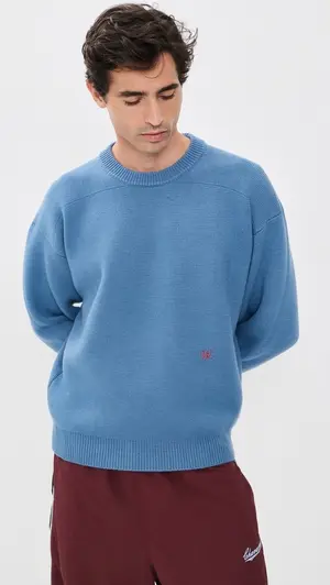 WILLY CHAVARRIA Chavarria Embroidered Sweater - Uniform Blue