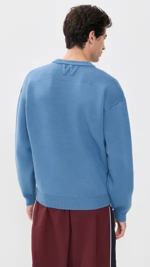 WILLY CHAVARRIA Chavarria Embroidered Sweater - Uniform Blue