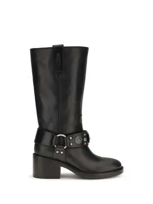 Chloé Dakota Buckle Knee-high Boots - Black