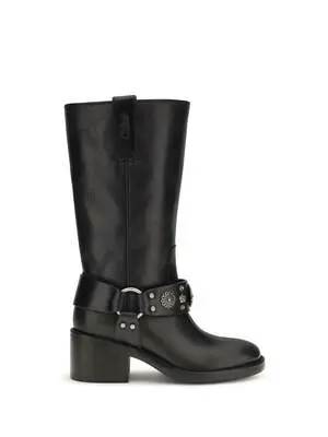 Chloé Dakota Buckle Knee-high Boots - Black