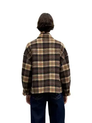 Gerard Darel Oversized Cropped Long Sleeve Shacket