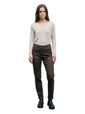 Gerard Darel Ilda Slim Mid Rise Coated Jeans