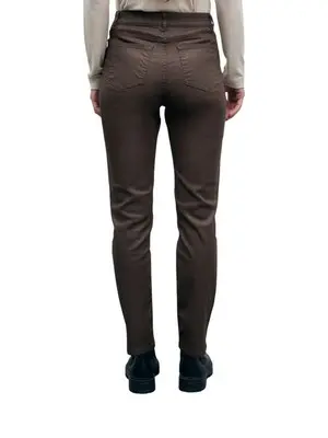 Gerard Darel Ilda Slim Mid Rise Coated Jeans