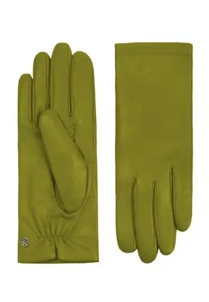 KESSLER Premium Lamb Leather Touchscreen Gloves - Lime