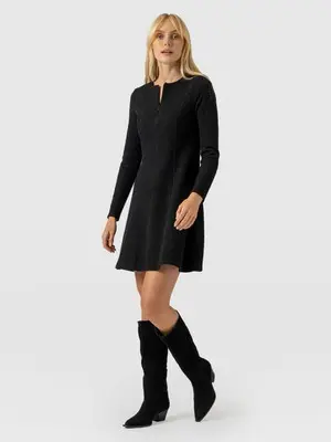 SAINT + SOFIA Orla Mini Dress - Black Boucle