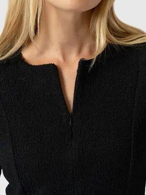 SAINT + SOFIA Orla Mini Dress - Black Boucle