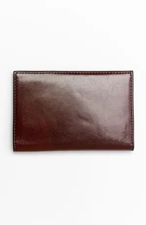 Bosca Calling Card Case - Dark Brown