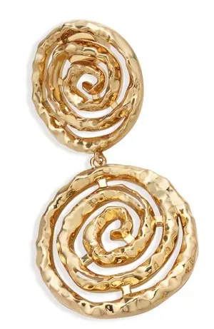 RETRO CHIC Eternal Spiral Drop Earrings
