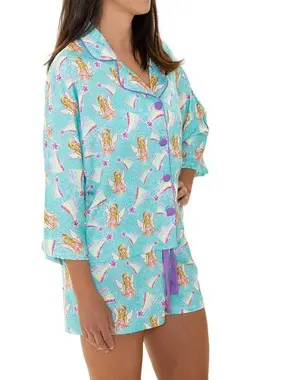 SUNSHINE SOCIETY Silky 3/4 Sleeve Short - Tink