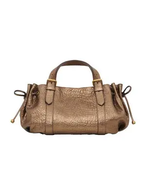 Gerard Darel 18h Leather Metallic Handbag