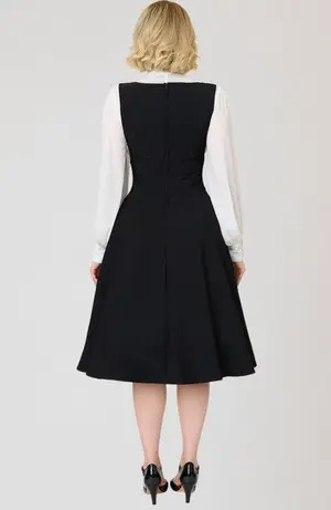 Unique Vintage Corset Pinafore Skirt