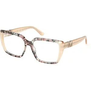 MARCIANO Bold Square Acetate Eyeglasses - Beige
