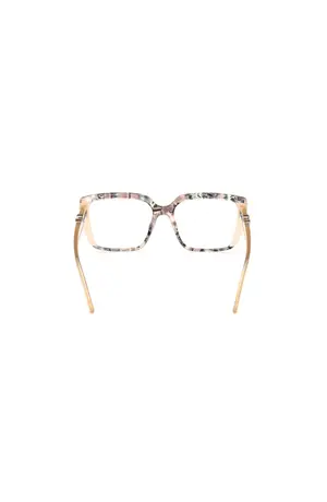 MARCIANO Bold Square Acetate Eyeglasses - Beige