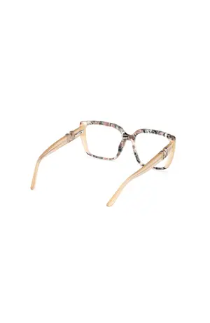MARCIANO Bold Square Acetate Eyeglasses - Beige
